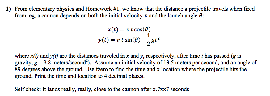 Solved From elementary physics and Homework #1, we know that | Chegg.com