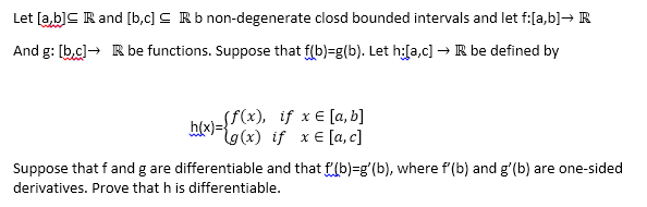 Solved Let [a,b] and [b,c] subset or equal set of R b | Chegg.com