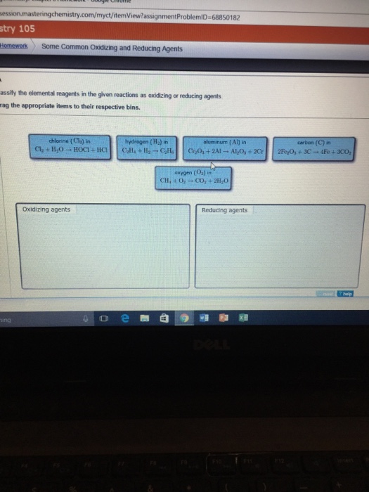 Solved Classify the elemental reagent in the given reactions | Chegg.com
