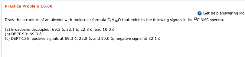 Solved Draw the structure of an alcohol with molecular | Chegg.com