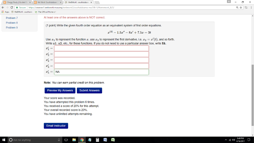 Solved Chegg Study I Guided Sc x We Work So We Work | Chegg.com