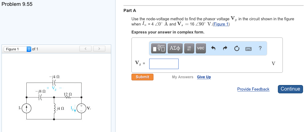 Solved Use the node-voltage method to find the phasor | Chegg.com