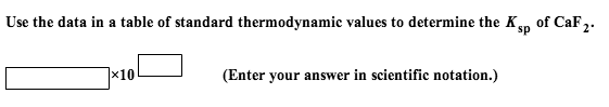 Solved Use the data in a table of standard thermodynamic | Chegg.com