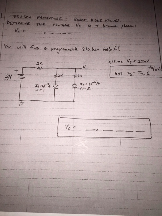 Solved Integration Procedure ? Exert Diode value Determine | Chegg.com