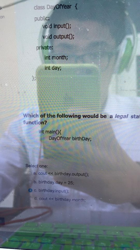 Solved class yof Year Da pub void input(); void output | Chegg.com