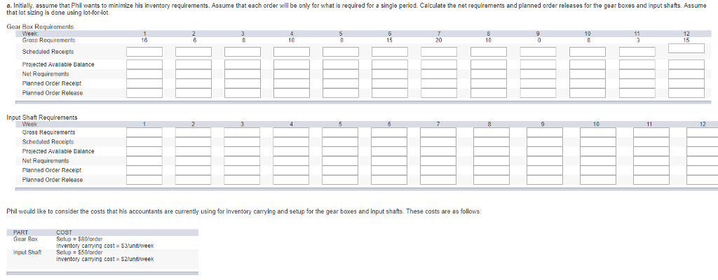 Solved 9 0 requirements planning 2 9 In preparing the MRP | Chegg.com