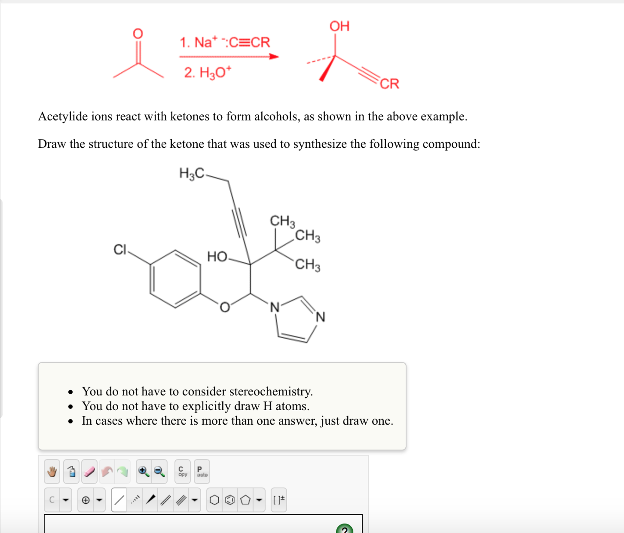 Solved Acetylide ions react with ketones to form alcohols, | Chegg.com