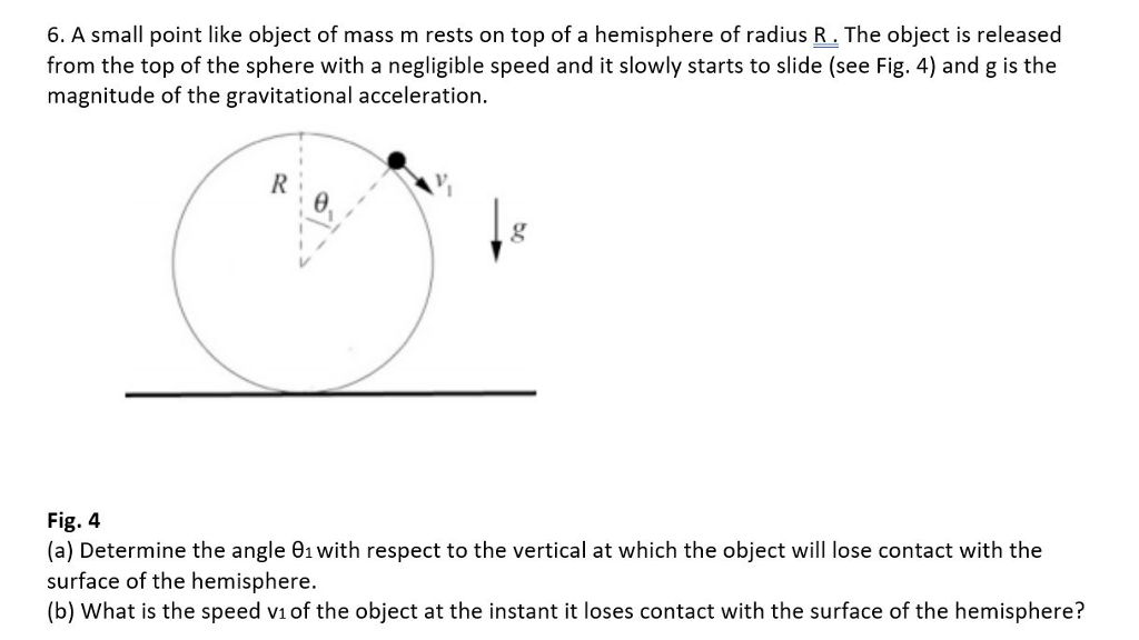 Solved A small point like object of mass m rests on top of a | Chegg.com Solved A small point like object of mass m rests on top of a | Chegg.com