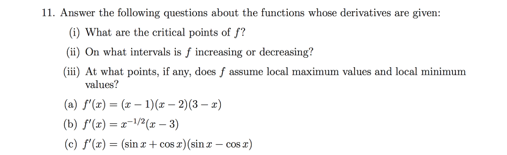 Solved Answer the following questions about the functions | Chegg.com