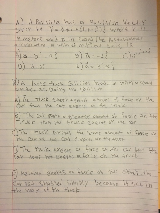 Solved A particle has a position Vector given by r = 3ti + | Chegg.com