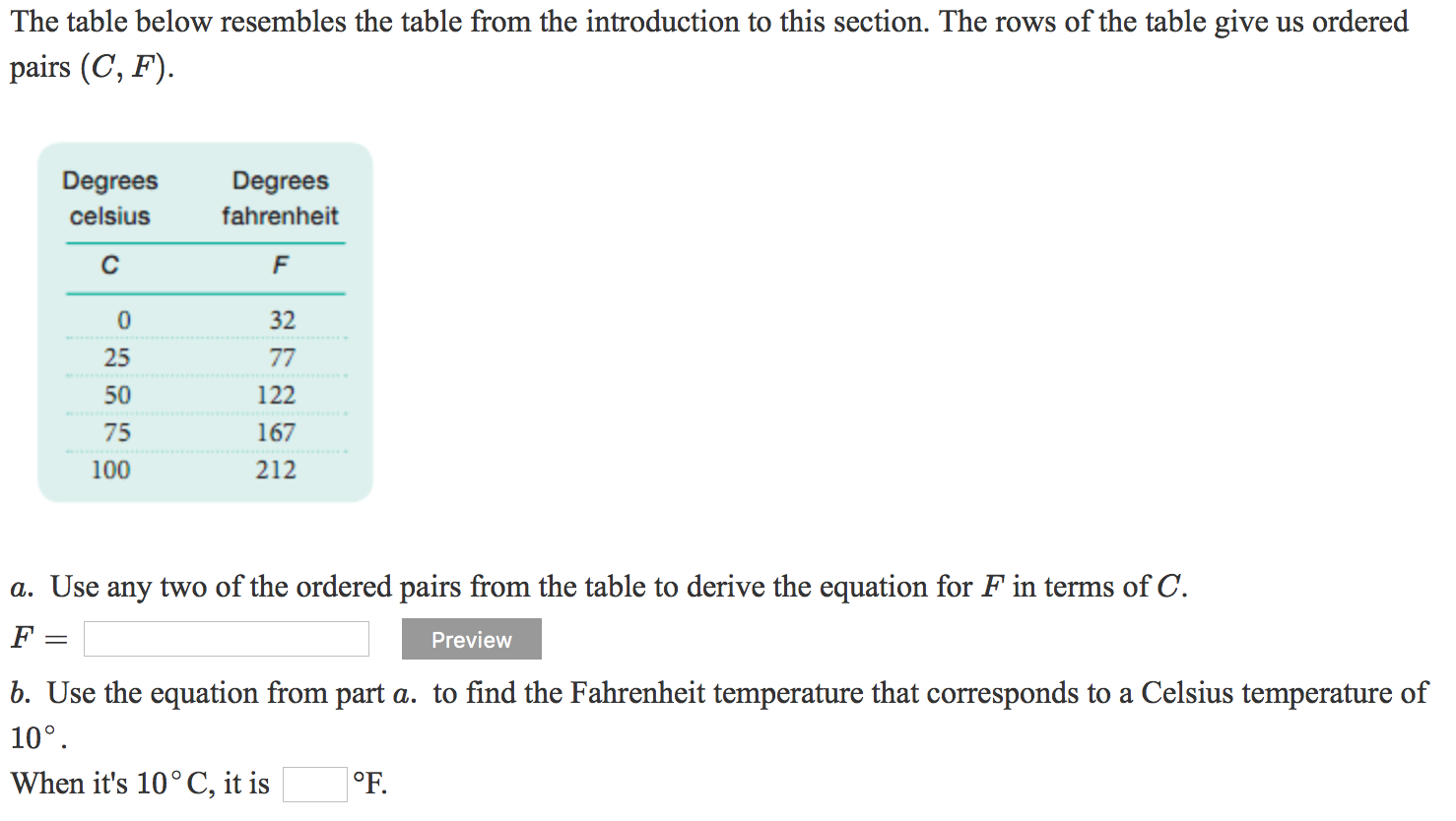 Solved The table below resembles the table from the | Chegg.com