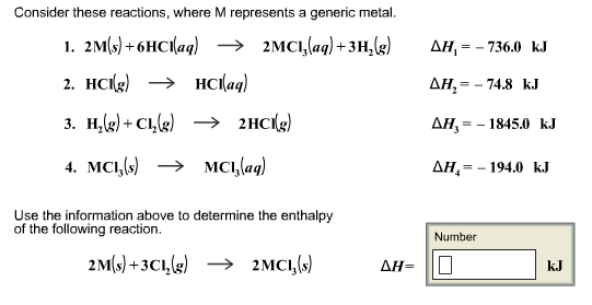 Solved Consider these reactions, where M represents a | Chegg.com