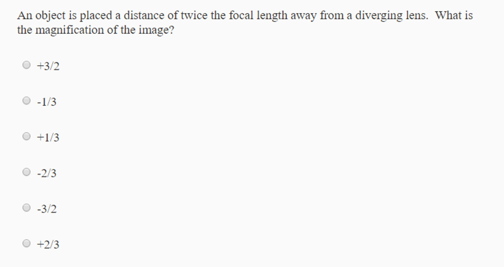 Solved: All Object Is Placed A Distance Of Twice The Focal... | Chegg.com