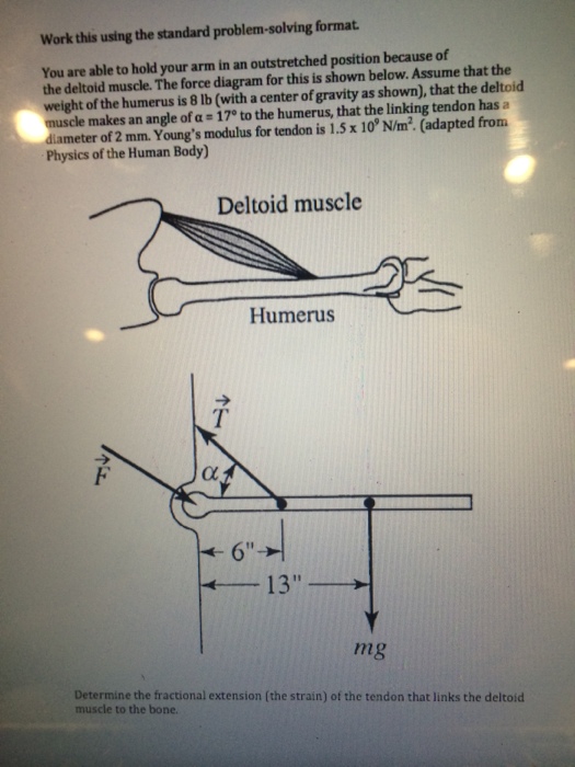 Solved Work this using the standard problem solving format. | Chegg.com