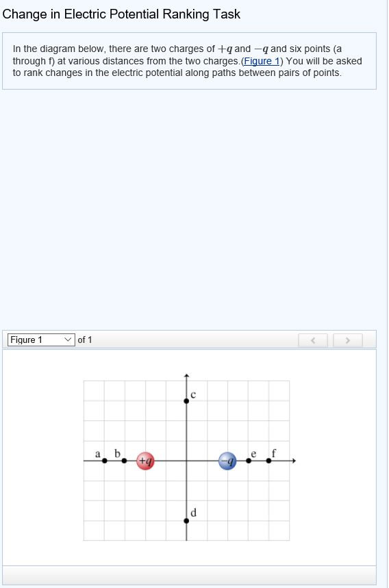 Solved Change in Electric Potential Ranking Task In the | Chegg.com