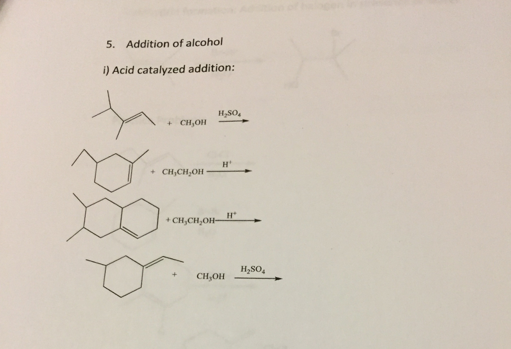 Solved What's the major product and mechanisms? Addition of | Chegg.com