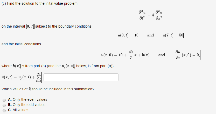 Solved Find the solution to the inital value problem | Chegg.com