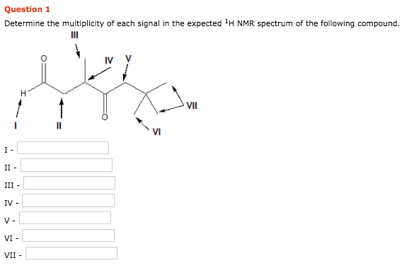 Solved Determine the multiplicity of each signal in the | Chegg.com Solved Determine the multiplicity of each signal in the | Chegg.com