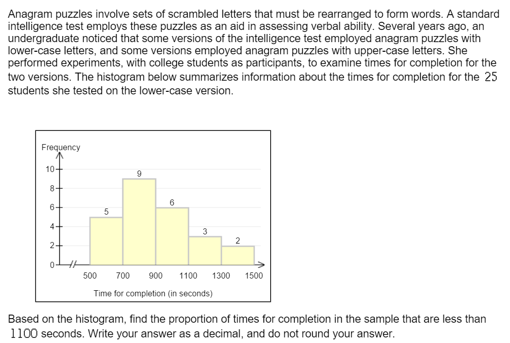 Solved Anagram puzzles involve sets of scrambled letters | Chegg.com