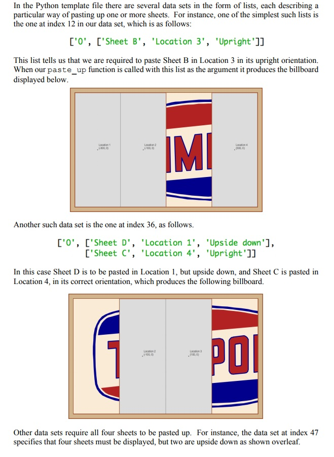 Solved QUESTION Extend the provided billboard.py Python | Chegg.com