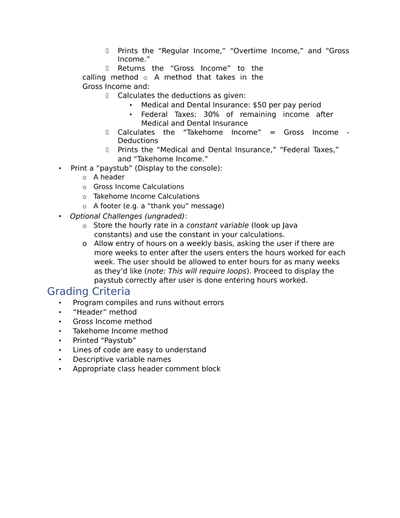 Solved Pay stub Summary Building on the previous homework, | Chegg.com