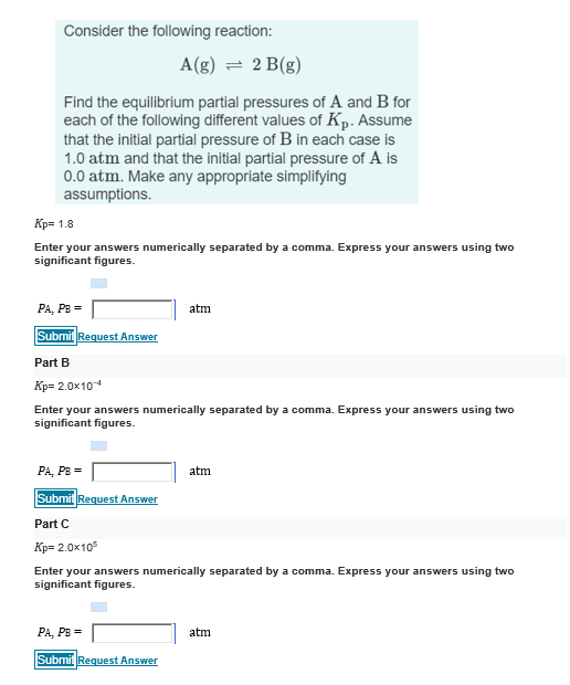 Solved Consider the following reaction: Find the equilibrium | Chegg.com