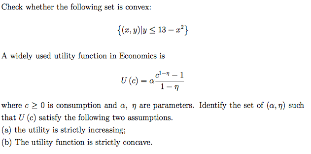 Solved Check whether the following set is convex: {(x, y)|y | Chegg.com