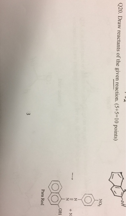 Solved Draw reactants of the given reaction. | Chegg.com