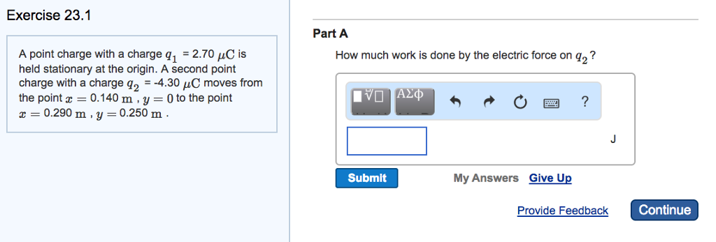 Solved A point charge with a charge q_1 = 2.70 mu C is held | Chegg.com