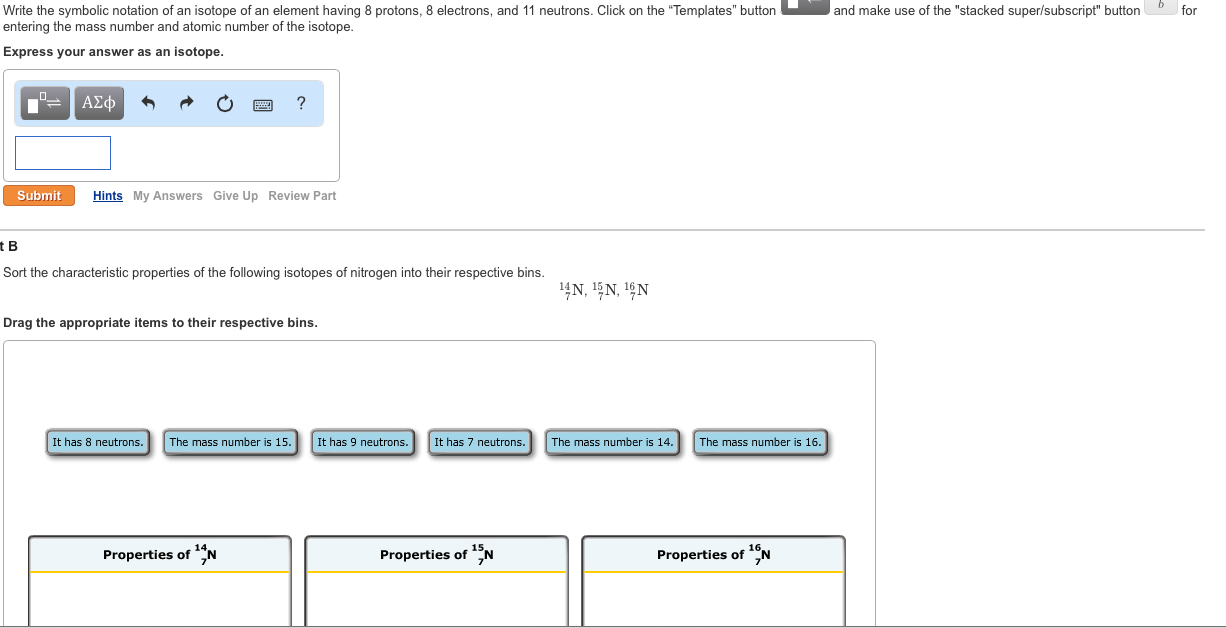 Solved Write the symbolic notation of an isotope of an | Chegg.com