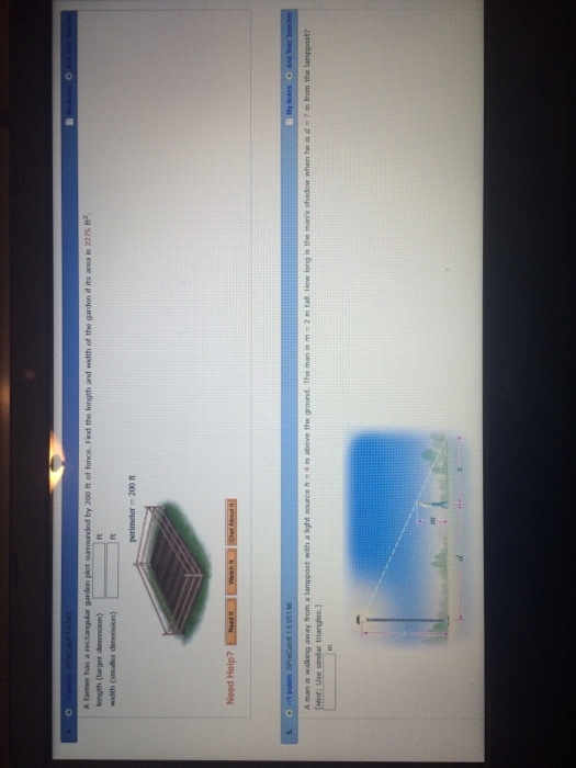 Solved A farmer has a rectangular garden plot surrounded by | Chegg.com