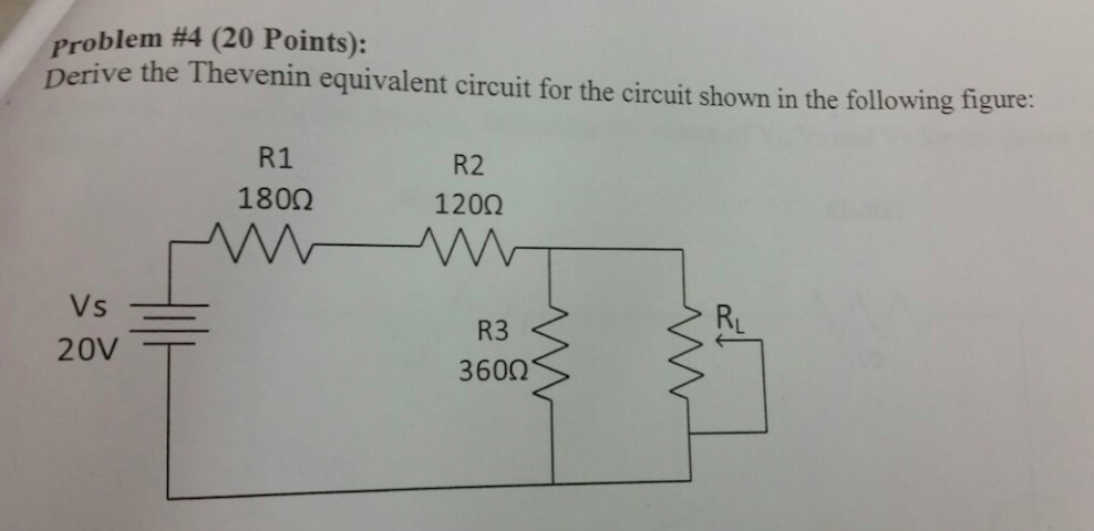 Solved Derive the Thevenin equivalent circuit for the | Chegg.com