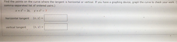 Solved Find the points on the curve where the tangent is | Chegg.com