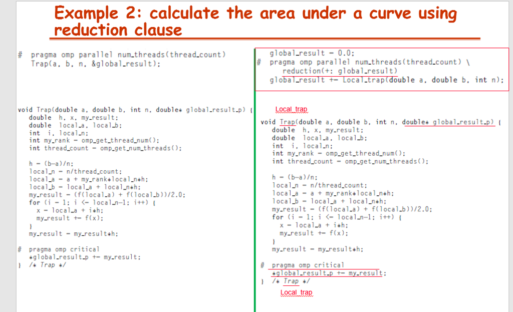 Revise the programs in example 3 using reduction | Chegg.com