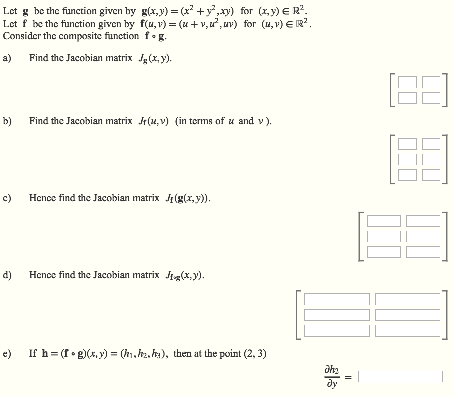Solved Let g be the function given by g(r,y) -(r2 +y .xy) | Chegg.com