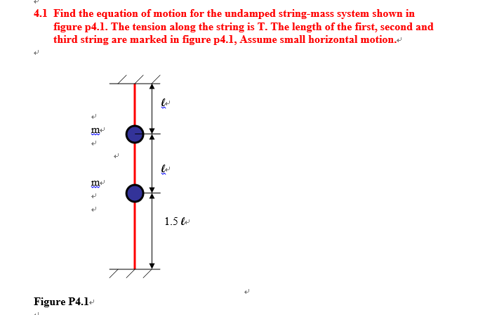 Find the equation of motion for the undamped | Chegg.com