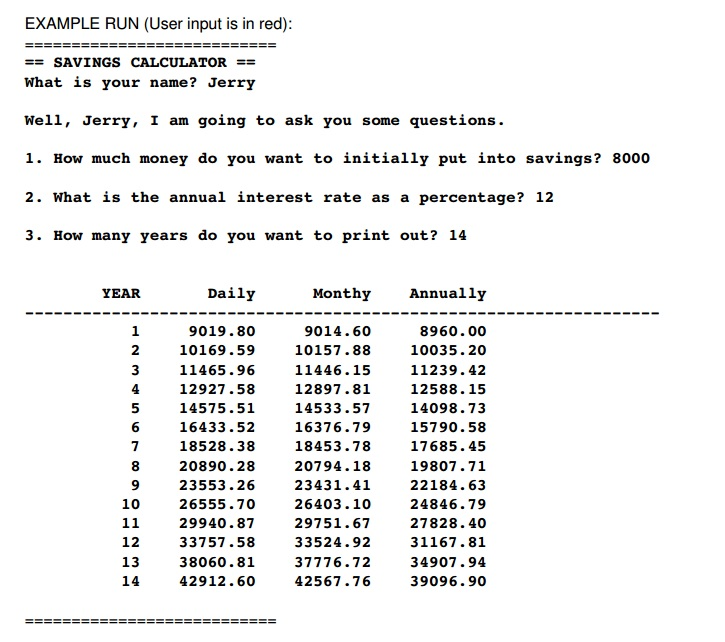 Solved You will write a C++ program that calculates and | Chegg.com