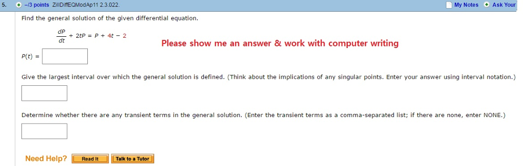 Solved Find the general solution of the given differential | Chegg.com