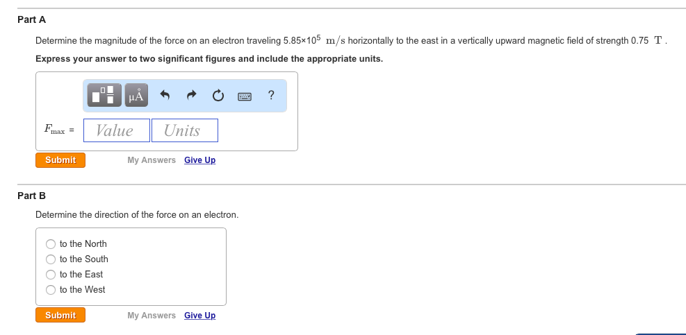 Solved Part A Determine The Magnitude Of The Force On An