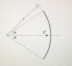 Solved Locate the centroid of a circular arc as shown in the | Chegg.com