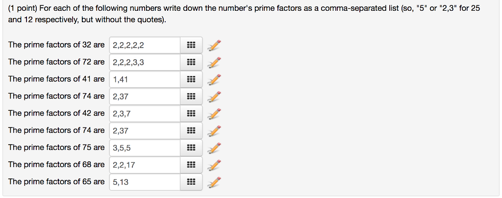 Solved For each of the following numbers write down the | Chegg.com
