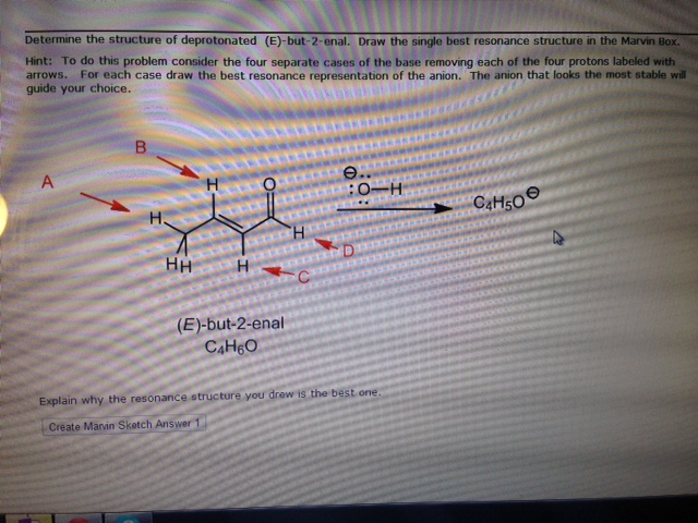 Solved Determine the structure of deprolonated (E) but-2- | Chegg.com