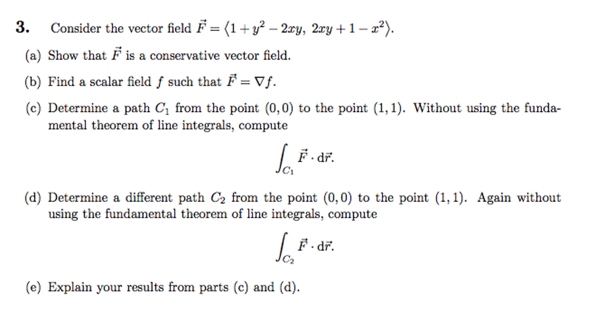 Solved Consider the vector field F^rightarrow = lt 1 + y^2 - | Chegg.com