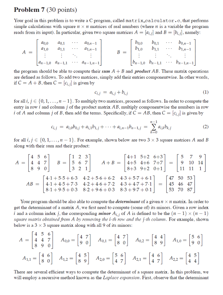 Problem 7 (30 points) Your goal in this problem is to | Chegg.com