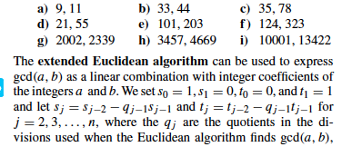 Solved Express the greatest common divisor of each of these | Chegg.com