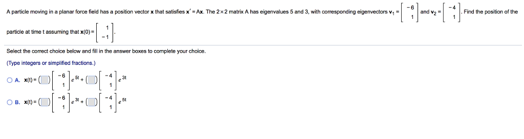 Solved -6 A particle moving in a planar force field has a | Chegg.com