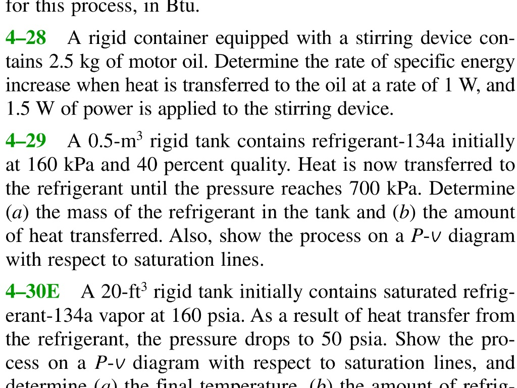 Solved A rigid container equipped with a stirring device | Chegg.com