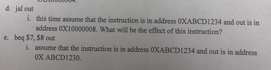 Solved 30%) Produce the machine code (in binary) for each of | Chegg.com