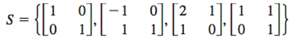 Solved Determine whether the set is a basis for M2, 2 S = | Chegg.com
