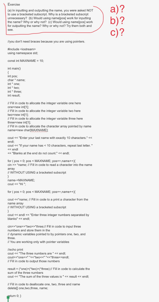 Solved Exercise A In Inputting And Outputting The Name 